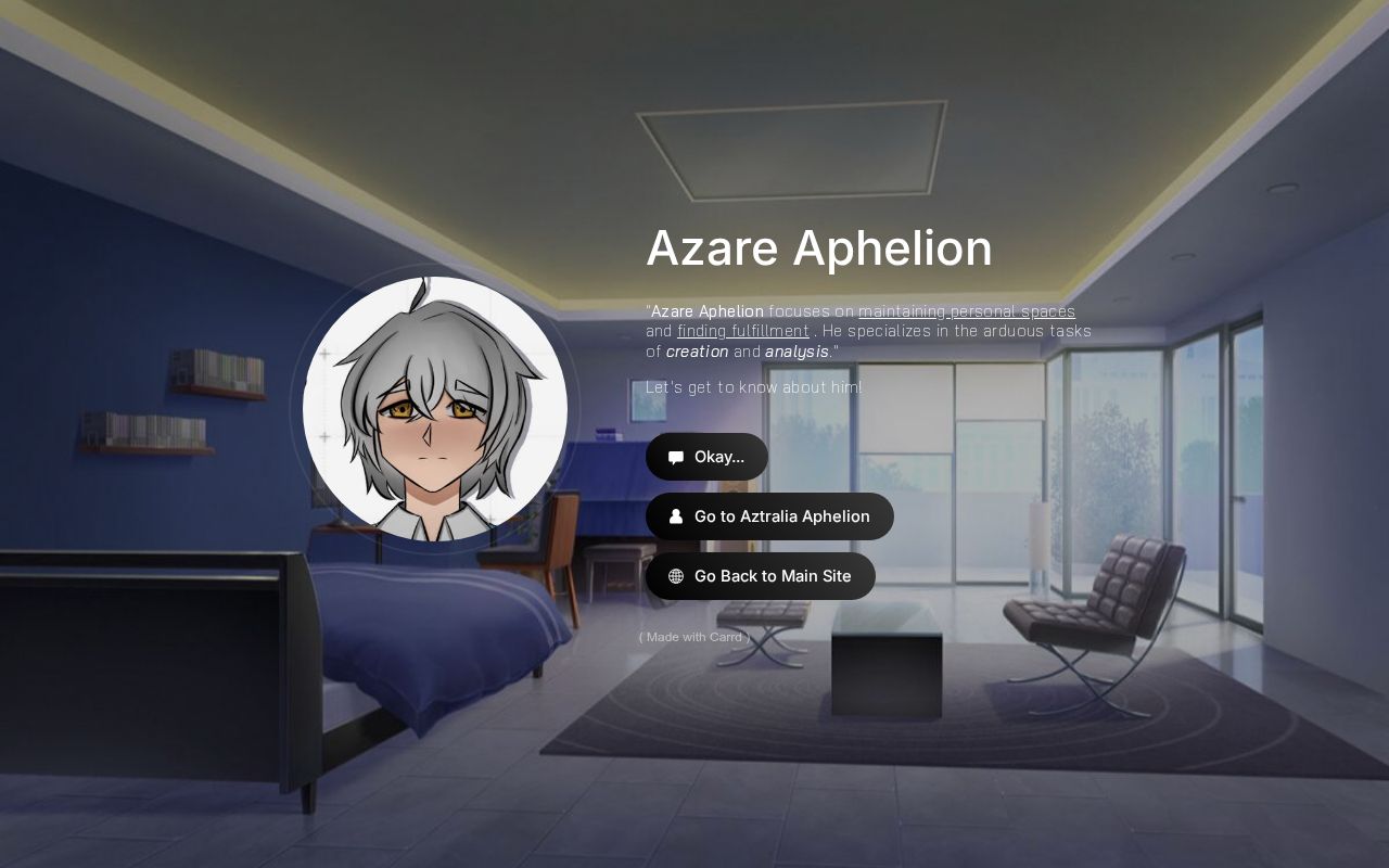 The Azare Aphelion Project